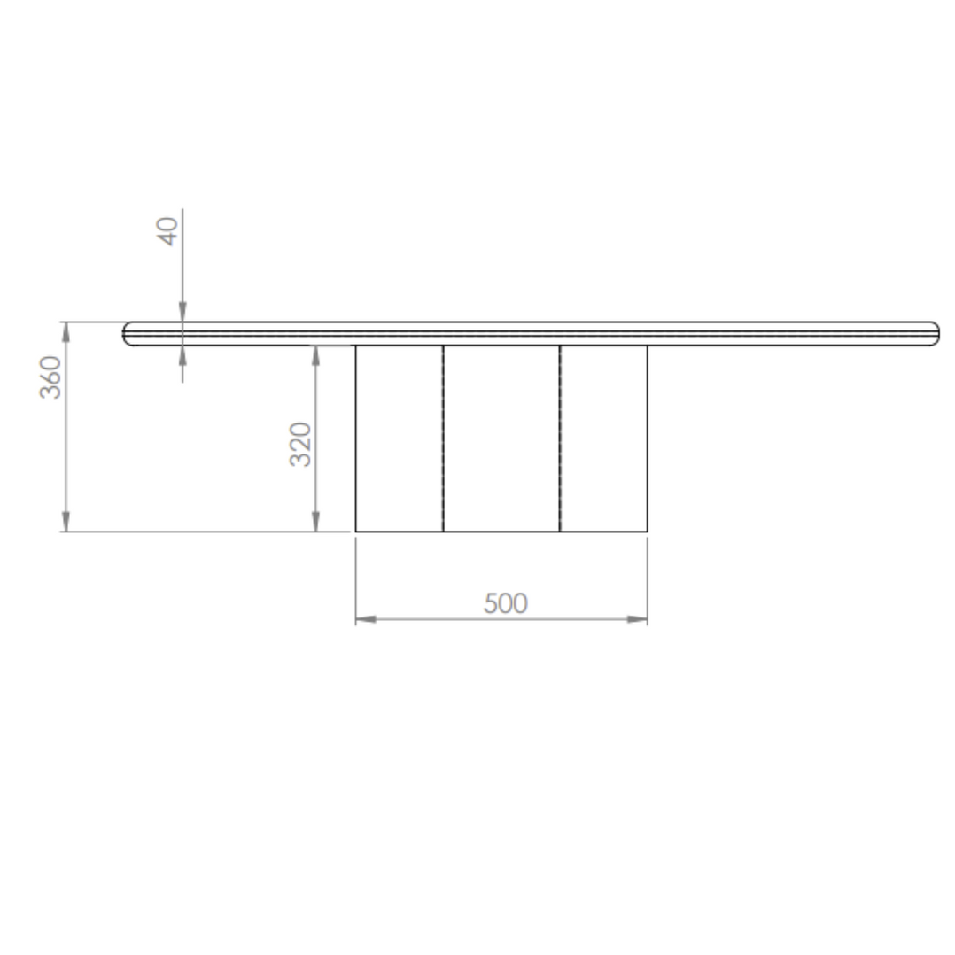 Table Basse Cian Latte Stoneskin - Tables Organiques | Meublé — Furnified