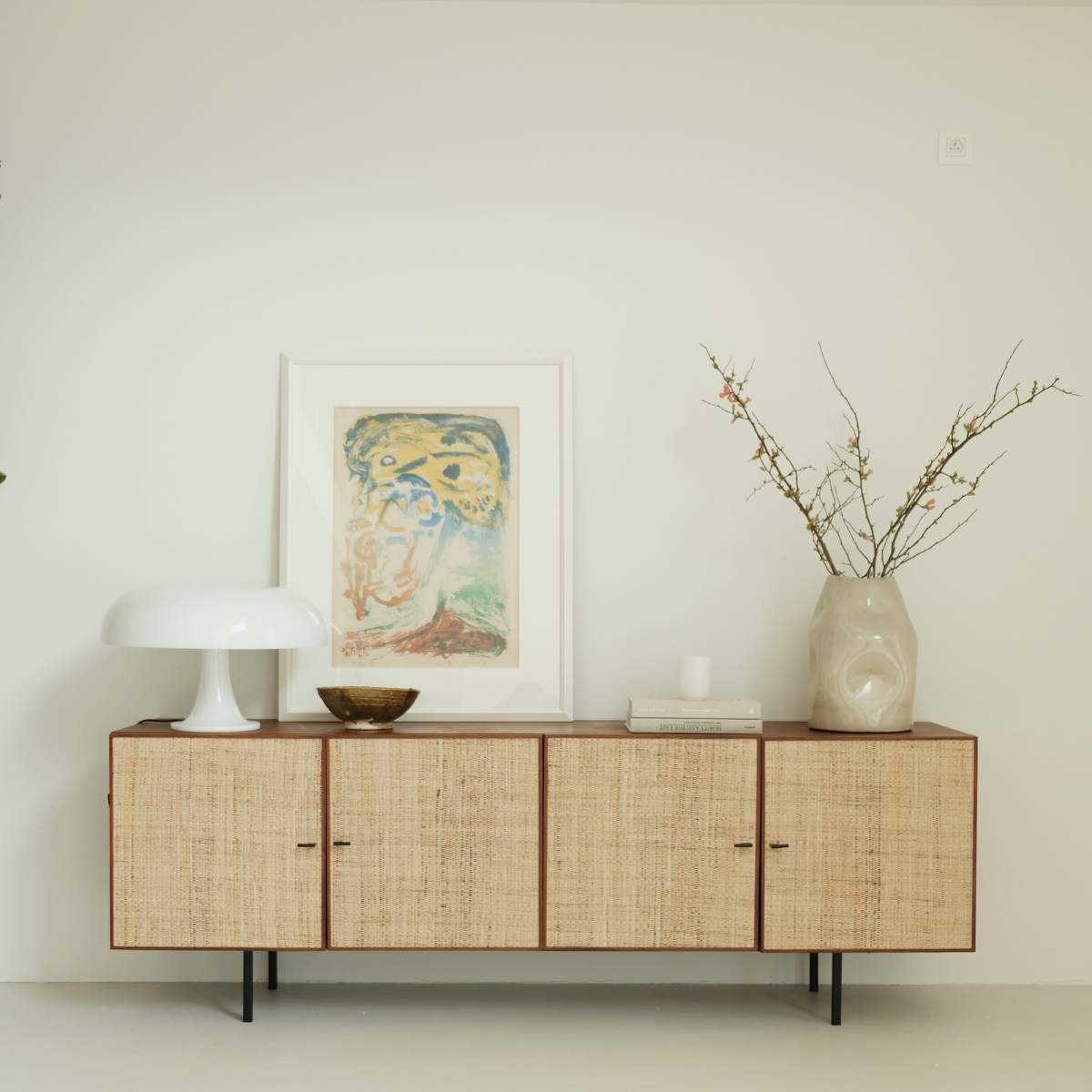 Mark - Buffet En Raphia-Noyer — Furnified
