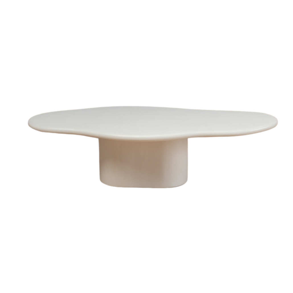Table Basse Cian Latte Stoneskin - Tables Organiques | Meublé — Furnified